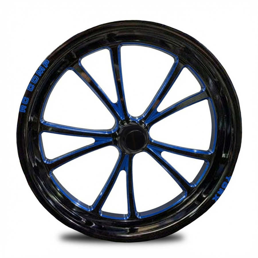 Torx Blue Kolor Pop | 15" & 17" Spindle Mount Drag Wheels