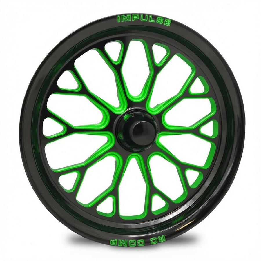 Impulse Green Kolor Pop | 15" & 17" Spindle Mount Drag Wheels