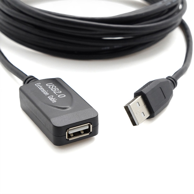 30 Foot USB 2.0 Active Extension, Type A Male to Female