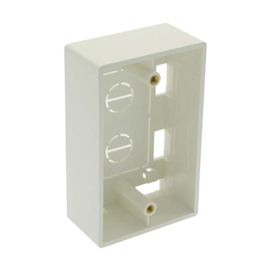 Single Gang Wall Plate Junction Box - White