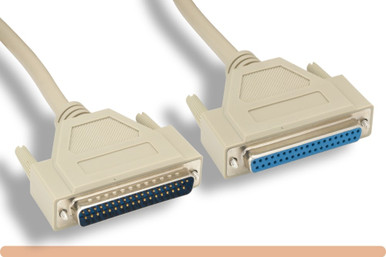 6 Foot DB37 37 Pin Male/Female Serial Extension Cable
