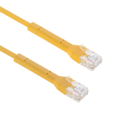 4 Foot Cat6A UTP Bendable Slim Ethernet Network Cable 28AWG Yellow
