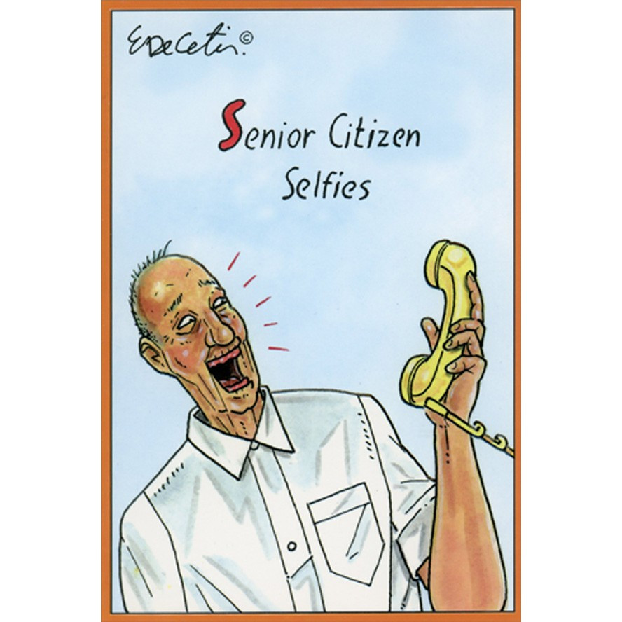 Senior Citizen Selfies Humorous / Funny Birthday Card | PaperCards.com