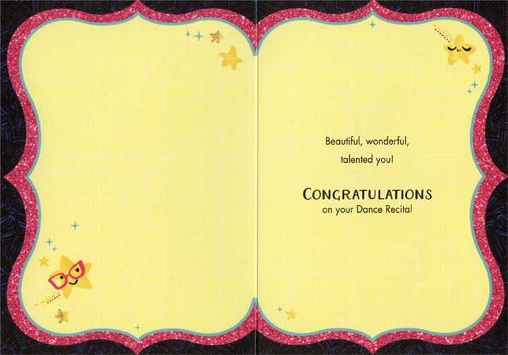 Star of the Show Dance Recital Congratulations Card | PaperCards.com