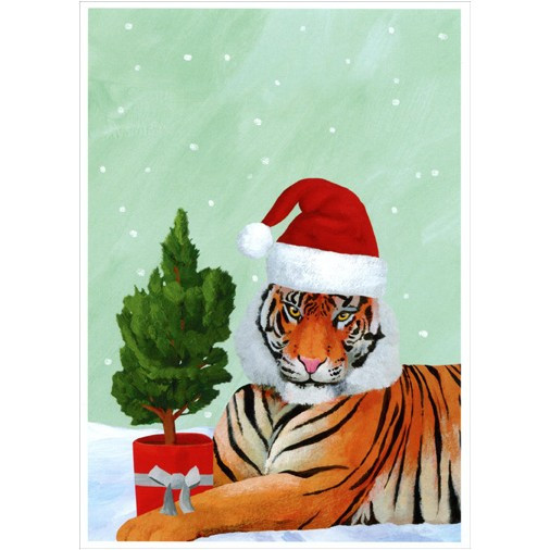Tiger: Scott Church Box of 15 Christmas Cards | PaperCards.com