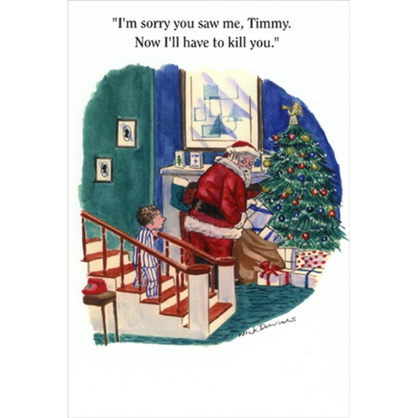 I'm Sorry Timmy Box of 12 Humorous / Funny Nick Downes Christmas Cards ...
