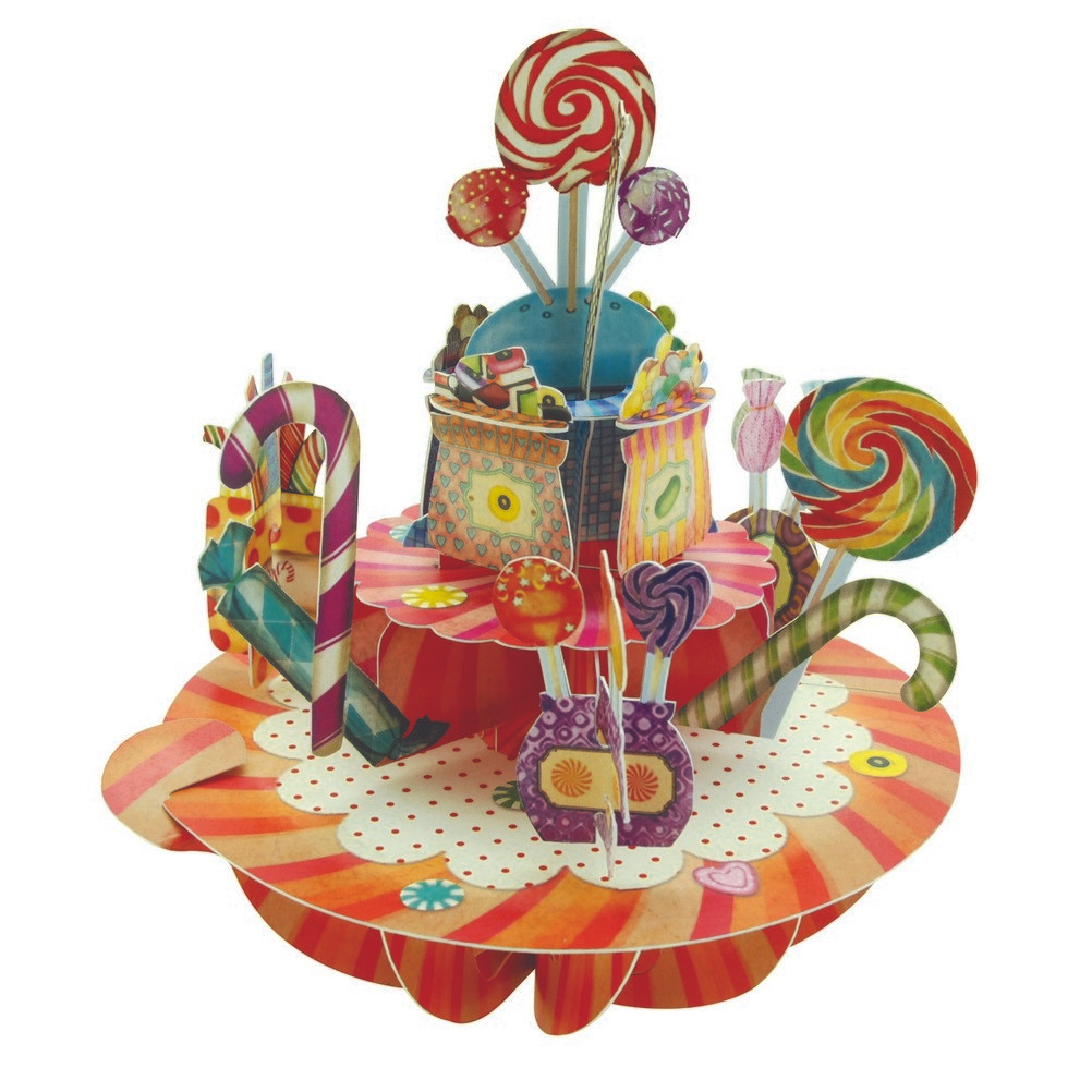 Candy Assortment Santoro Pirouettes 3D Pop Up Greeting Card ...
