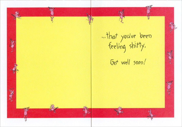 A Little Ditty Funny / Humorous Get Well Card | PaperCards.com