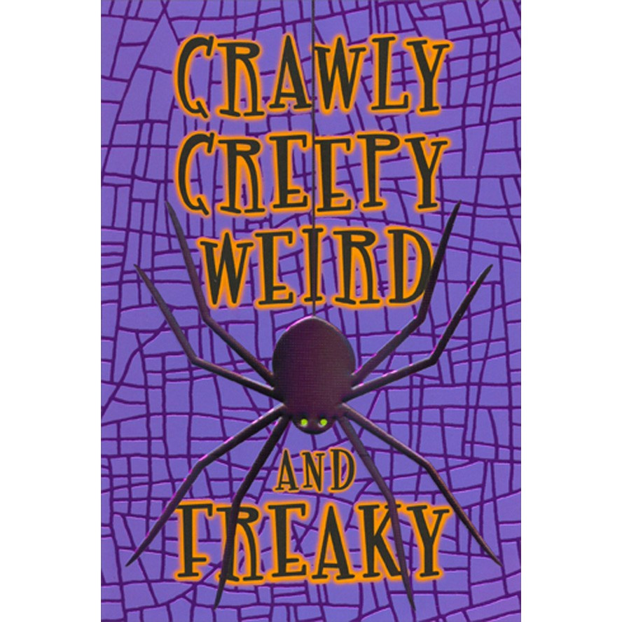 Crawly, Creepy, Weird and Freaky Spider Halloween Card | PaperCards.com
