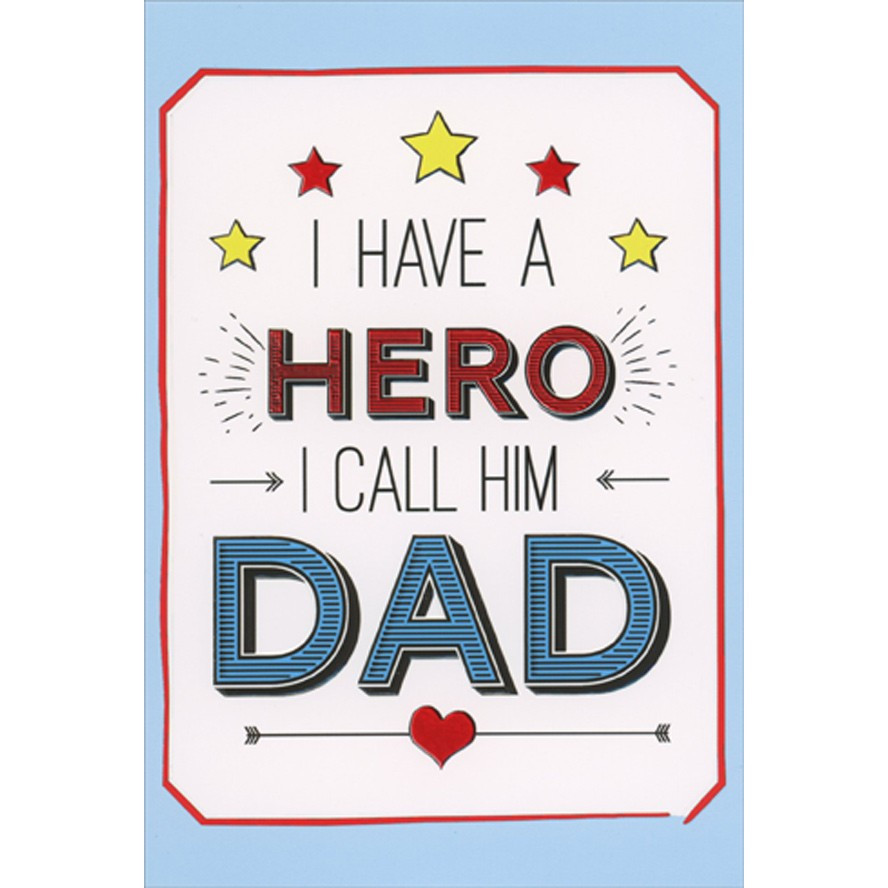 I Have a Hero Father's Day Card for Dad | PaperCards.com