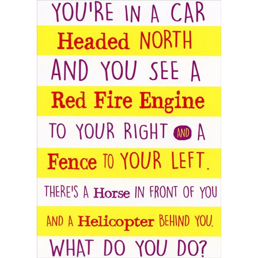 Merry Go Round Funny / Humorous Birthday Card | PaperCards.com