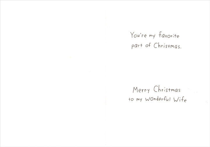 Favorite Part Christmas Card for Wife | PaperCards.com