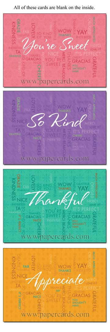 Thank You Value Box Box of 24 Assorted Value Thank You Cards ...