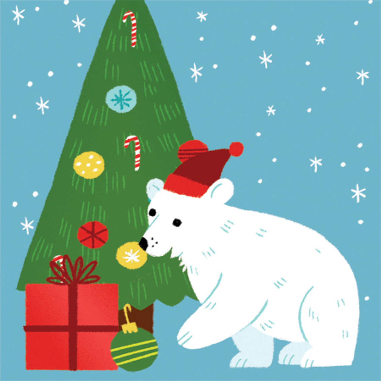 Polar Bears and Penguins Pop Up Christmas Card | PaperCards.com