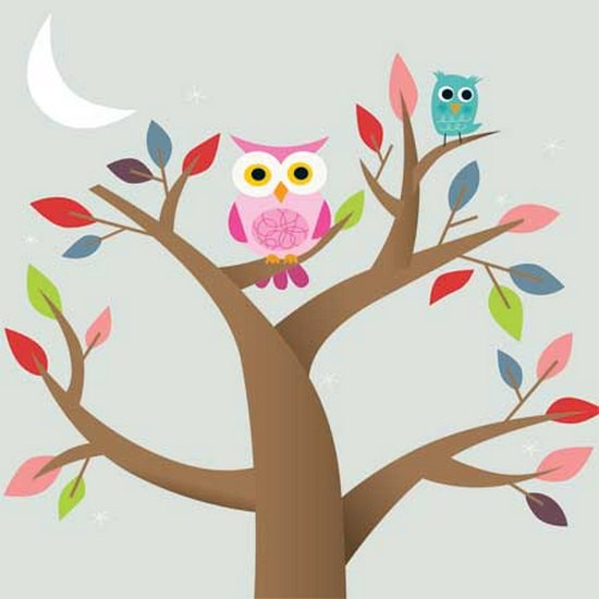 Owls Pop-Up Greeting Card | PaperCards.com