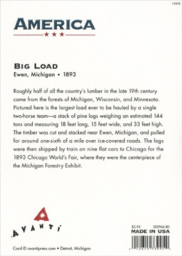 Loggers Big Load America Collection Birthday Card | PaperCards.com