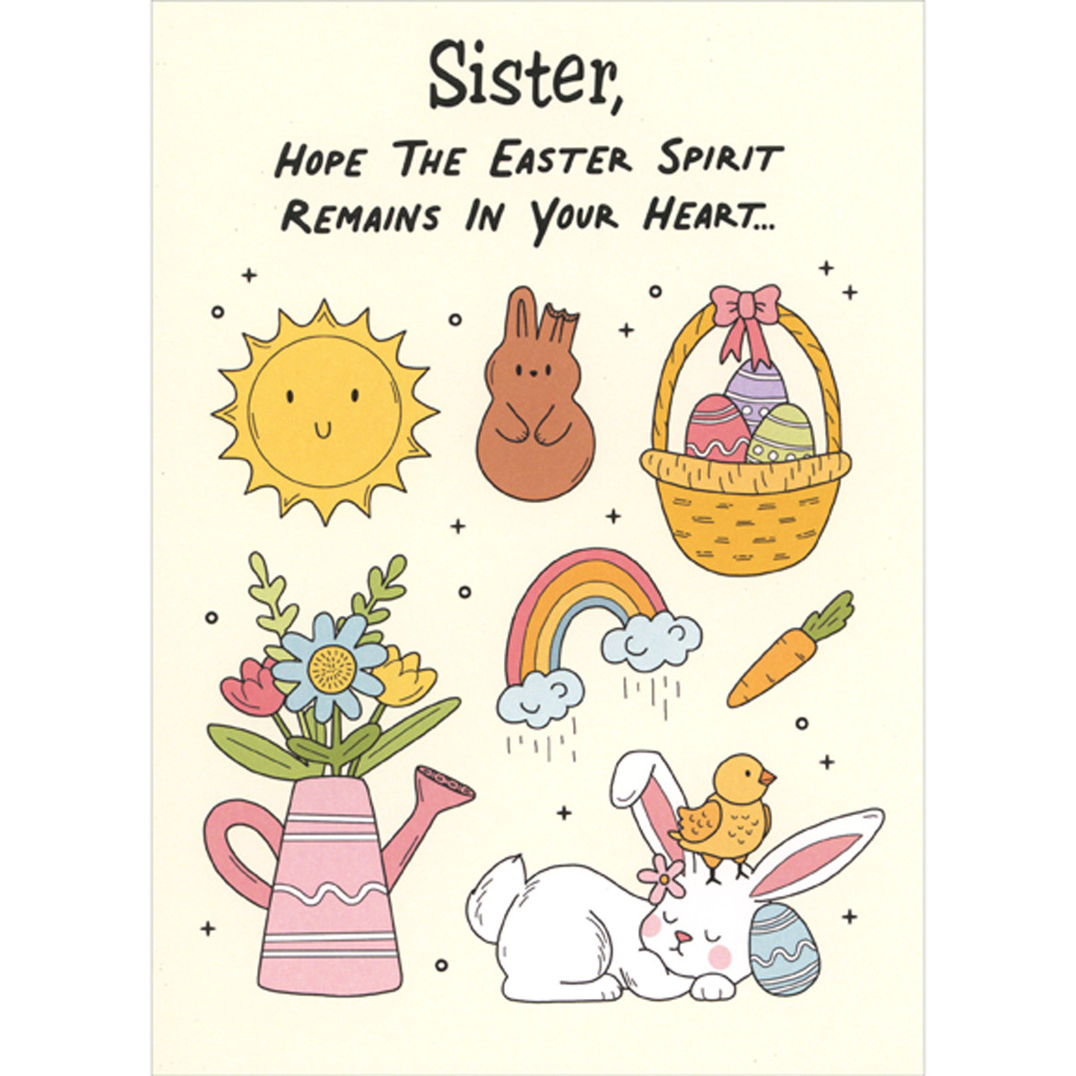 Spirit Remains in Your Heart: Sun, Chocolate, Basket, Flowers, Rainbow ...