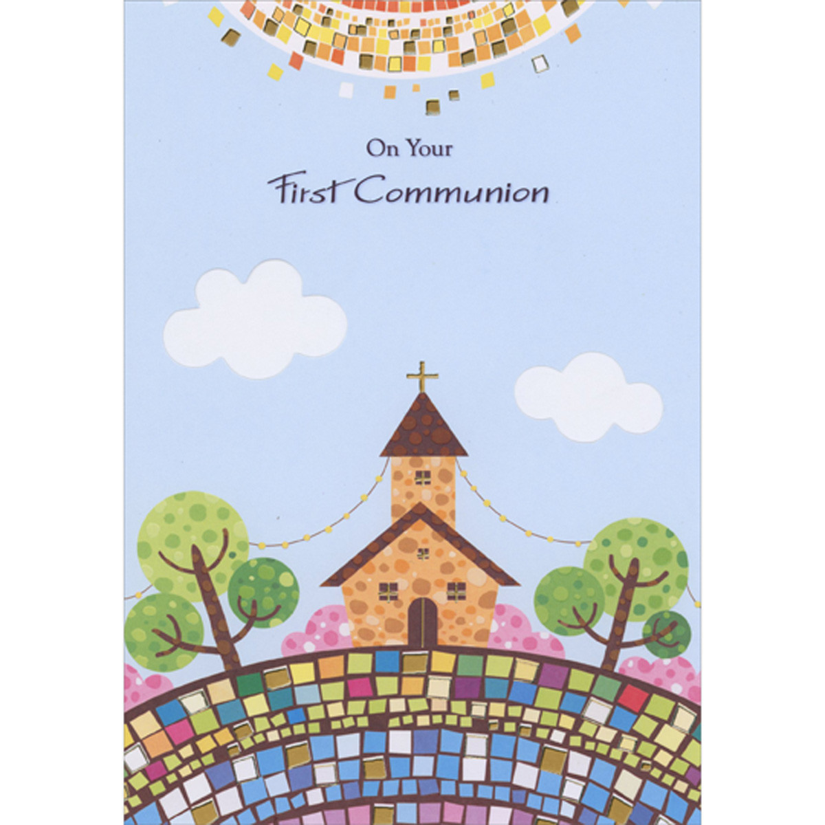 Polka Dot Church on Mosaic Hill and Die Cut Cloud Shaped Windows 1st ...