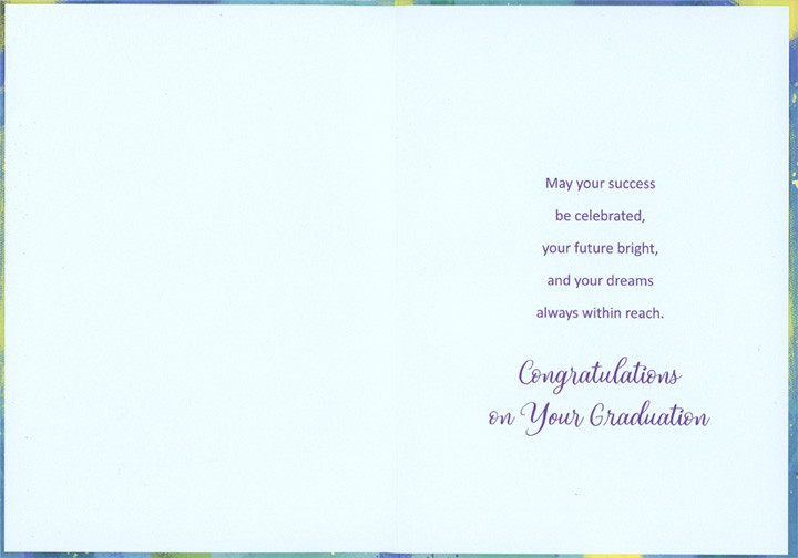 Kudos to You, Young Man: Blue Diamond and Diploma on Blue and Green ...
