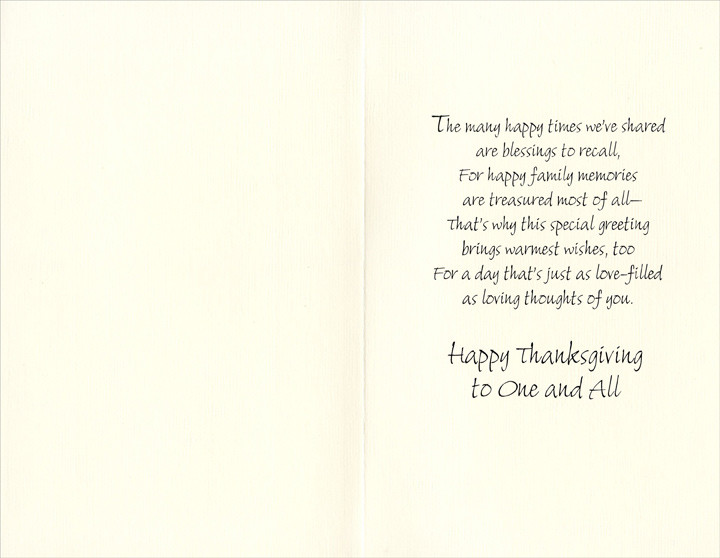 Nine Panels of Autumn Thanksgiving Card for Children | PaperCards.com