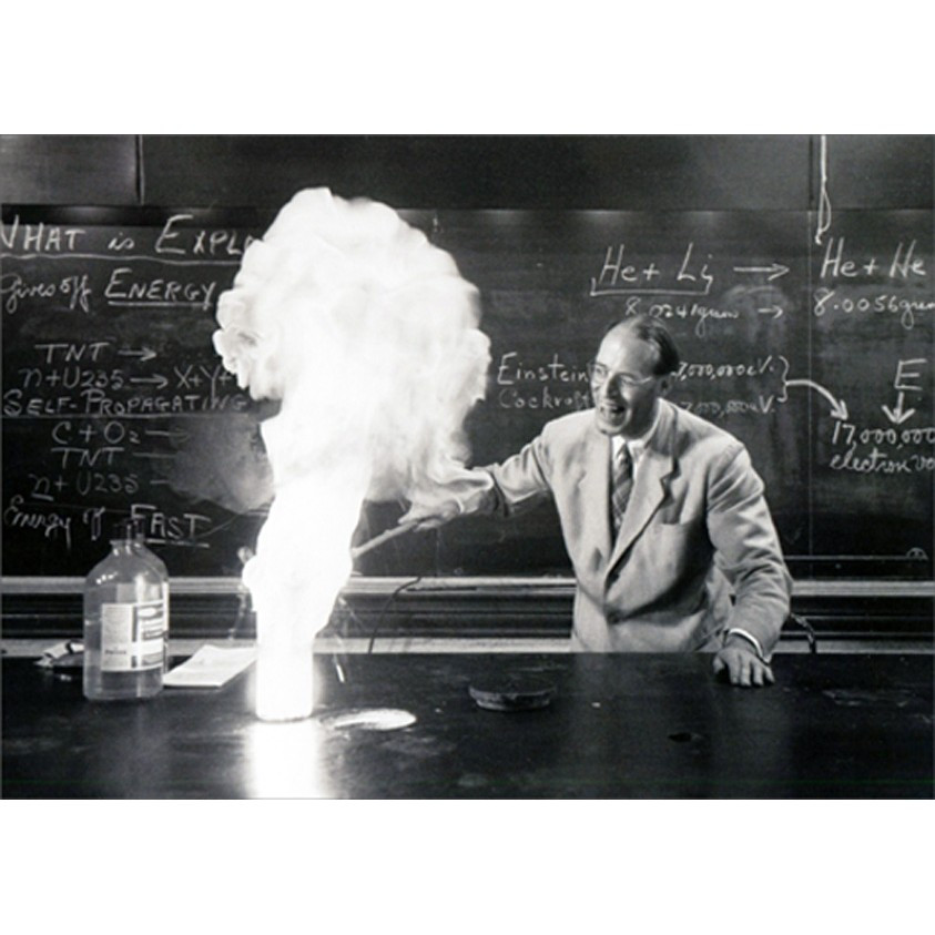 Professor Hubert Alyea Experiment America Collection Birthday Card ...