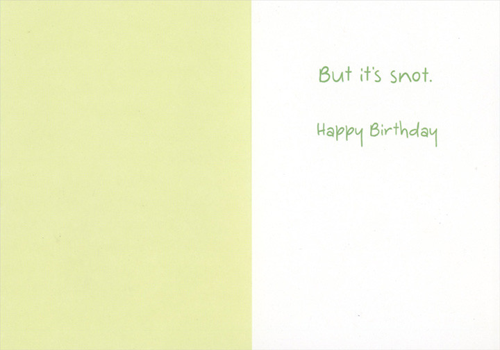 Card Made from Recycled Boogers: Child with Finger in Nostril Funny ...