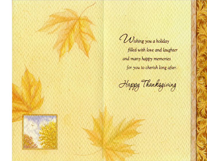 Covered Bridge Thanksgiving Card for Daughter | PaperCards.com