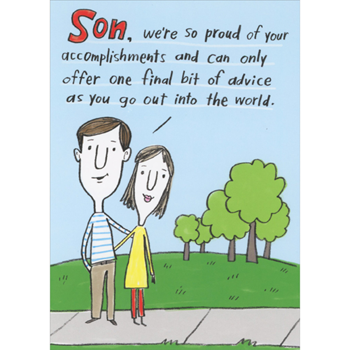 One Final Bit of Advice from Parents Funny / Humorous Graduation ...