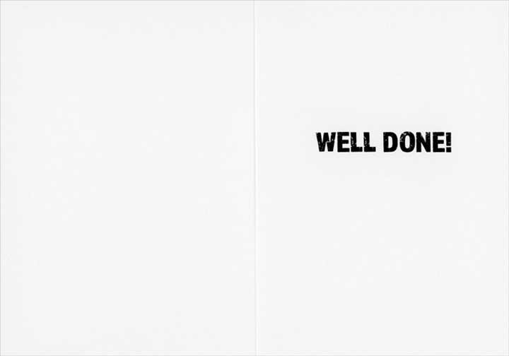 Congratulations: Bold Letters on Black Congratulations Card ...