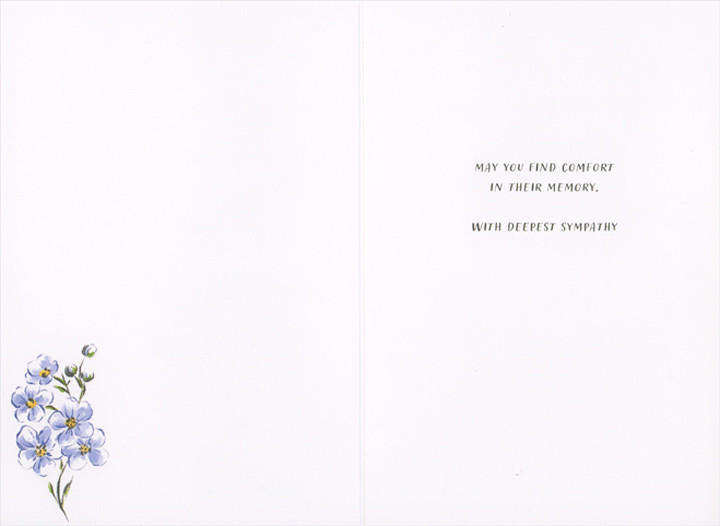 Those We Love Are Never Forgotten: Lavender Forget Me Nots Sympathy ...