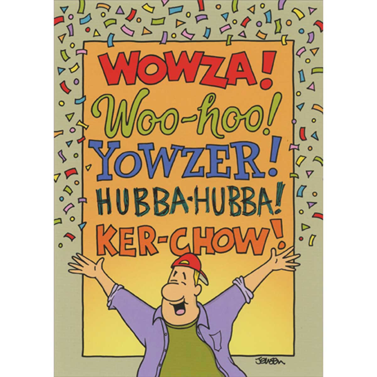 Wowza, Woo Hoo, Yowzer, Hubba Hubba, Ker Chow Funny Birthday Card for ...