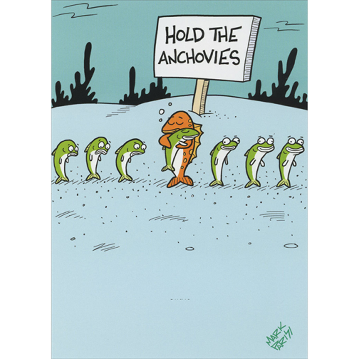 Hold the Anchovies Funny Birthday Card | PaperCards.com