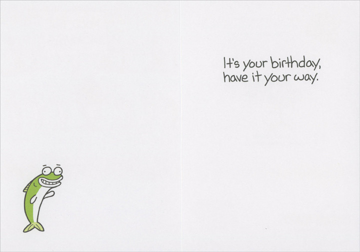 Hold the Anchovies Funny Birthday Card | PaperCards.com