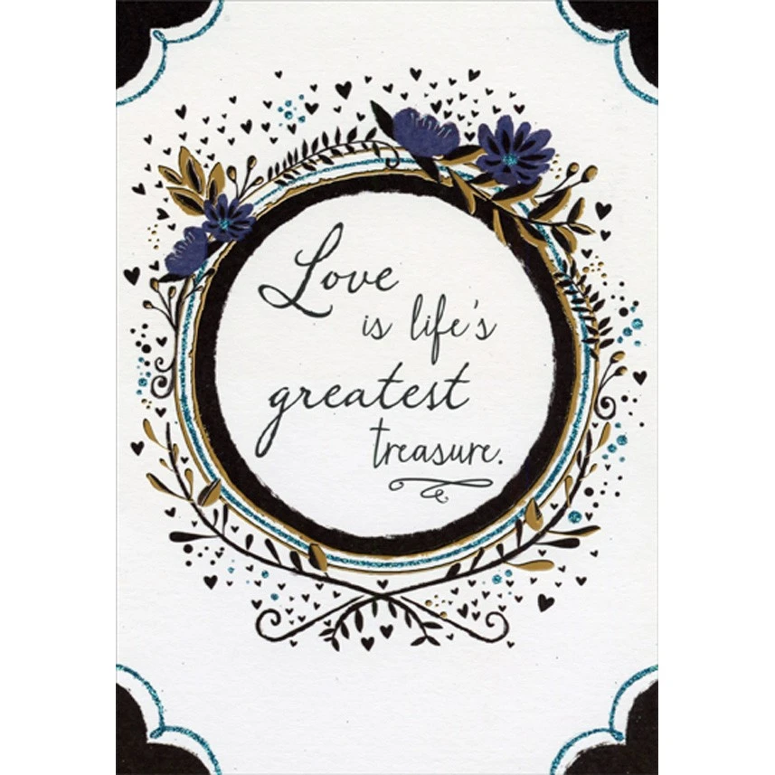 Love Is Life's Greatest Treasure Wedding Anniversary Congratulations ...