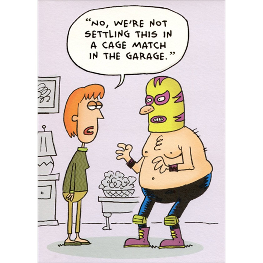 Cage Match in the Garage Funny / Humorous Wedding Anniversary ...