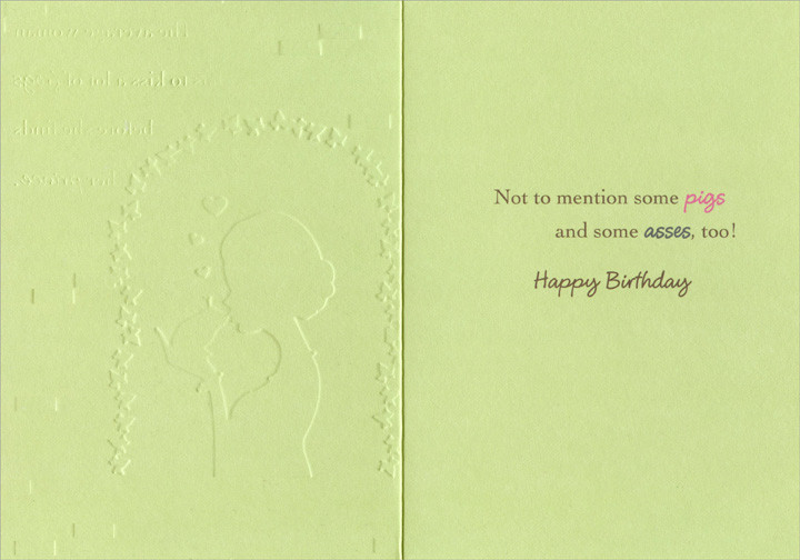 Kiss a Lot of Frogs : Find Her Prince Funny : Humorous Feminine Birthday Card for Her : Woman ...