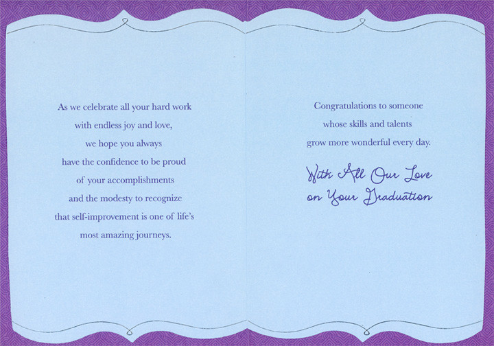 Colorful Blue Glitter Outlined Kite : Purple Borders Graduation ...