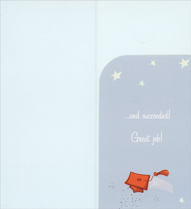 Red Grad Cap Soaring Through Universe Money Holder / Gift Card Holder ...