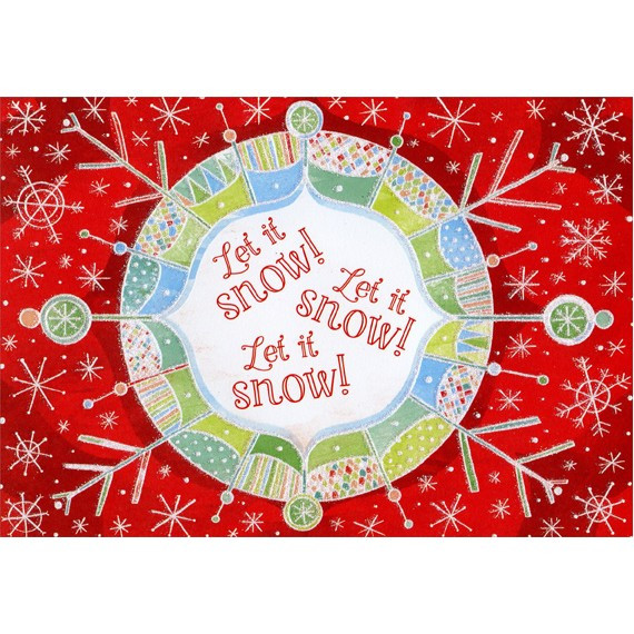 Let it Snow: Snowflakes Christmas Card | PaperCards.com