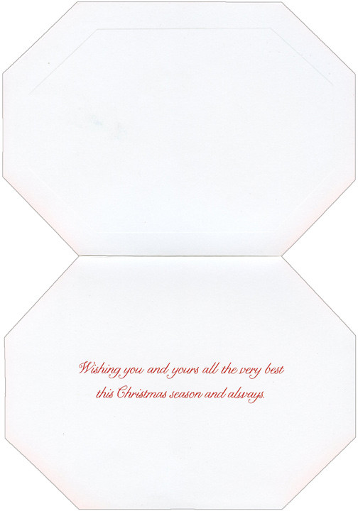 Village Die Cut Edges Christmas Card | PaperCards.com