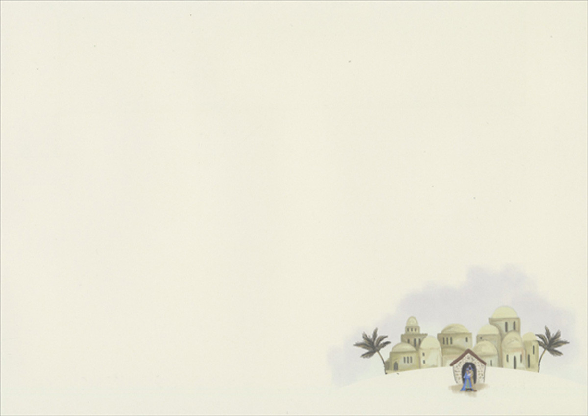 Angels Over Bethlehem Religious Christmas Card | PaperCards.com