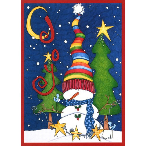 Tall Hat Snow Boy Holiday Card | PaperCards.com