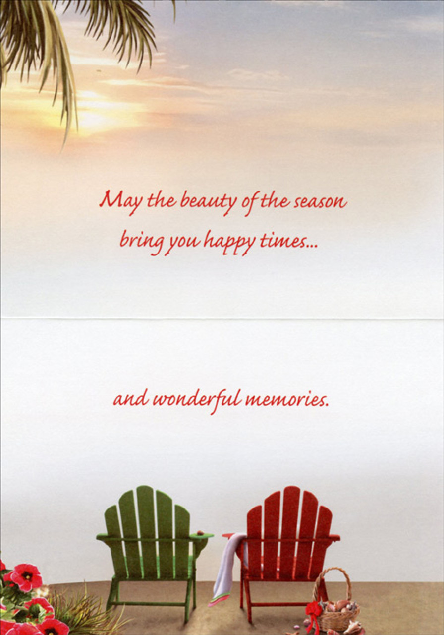 Two Adirondack Chairs Alan Giana Christmas Card