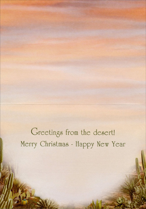 Desert Glow Western Christmas Card | PaperCards.com