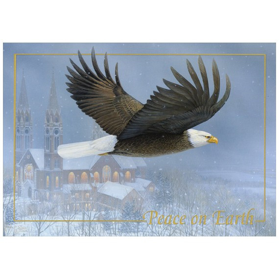 Eagle: Peace on Earth Sam Timm Christmas Card | PaperCards.com