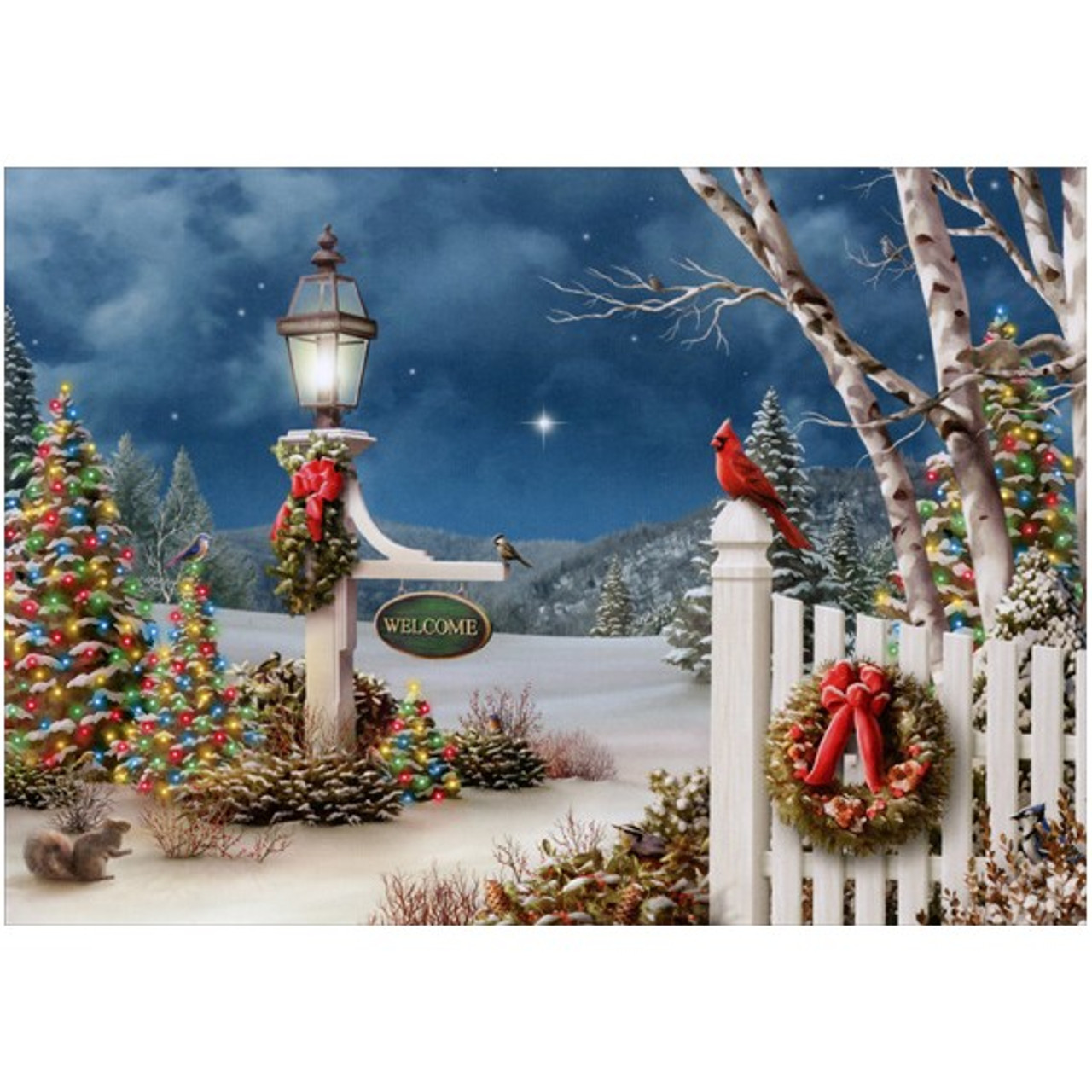 Holiday Welcome Alan Giana Christmas Card