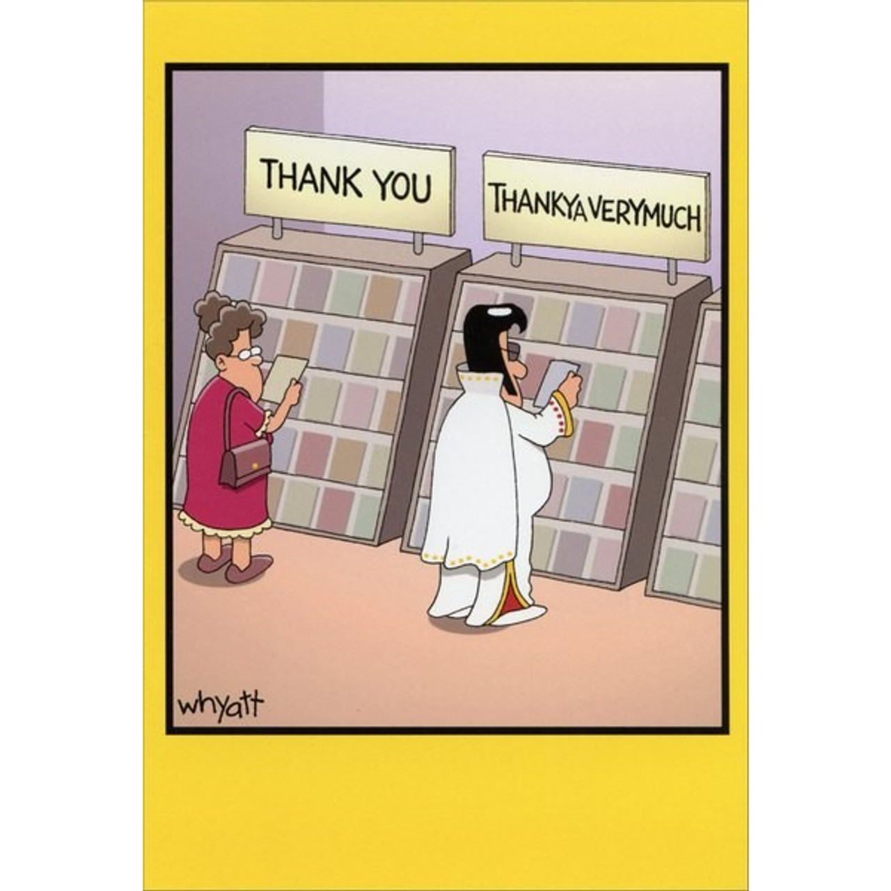 Thank Ya Very Much Funny Humorous Tim Whyatt Thank You Card