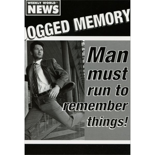 Jogged Memory Funny / Humorous Birthday Card | PaperCards.com