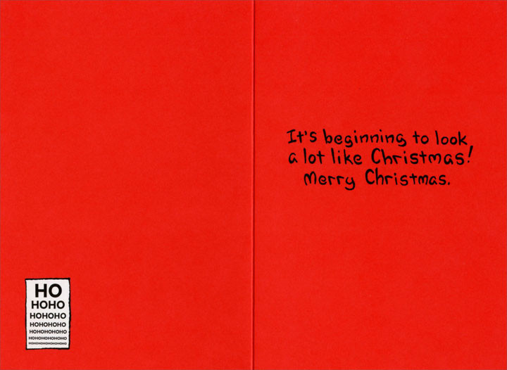 Santa with Eye Doctor Funny Christmas Card | PaperCards.com
