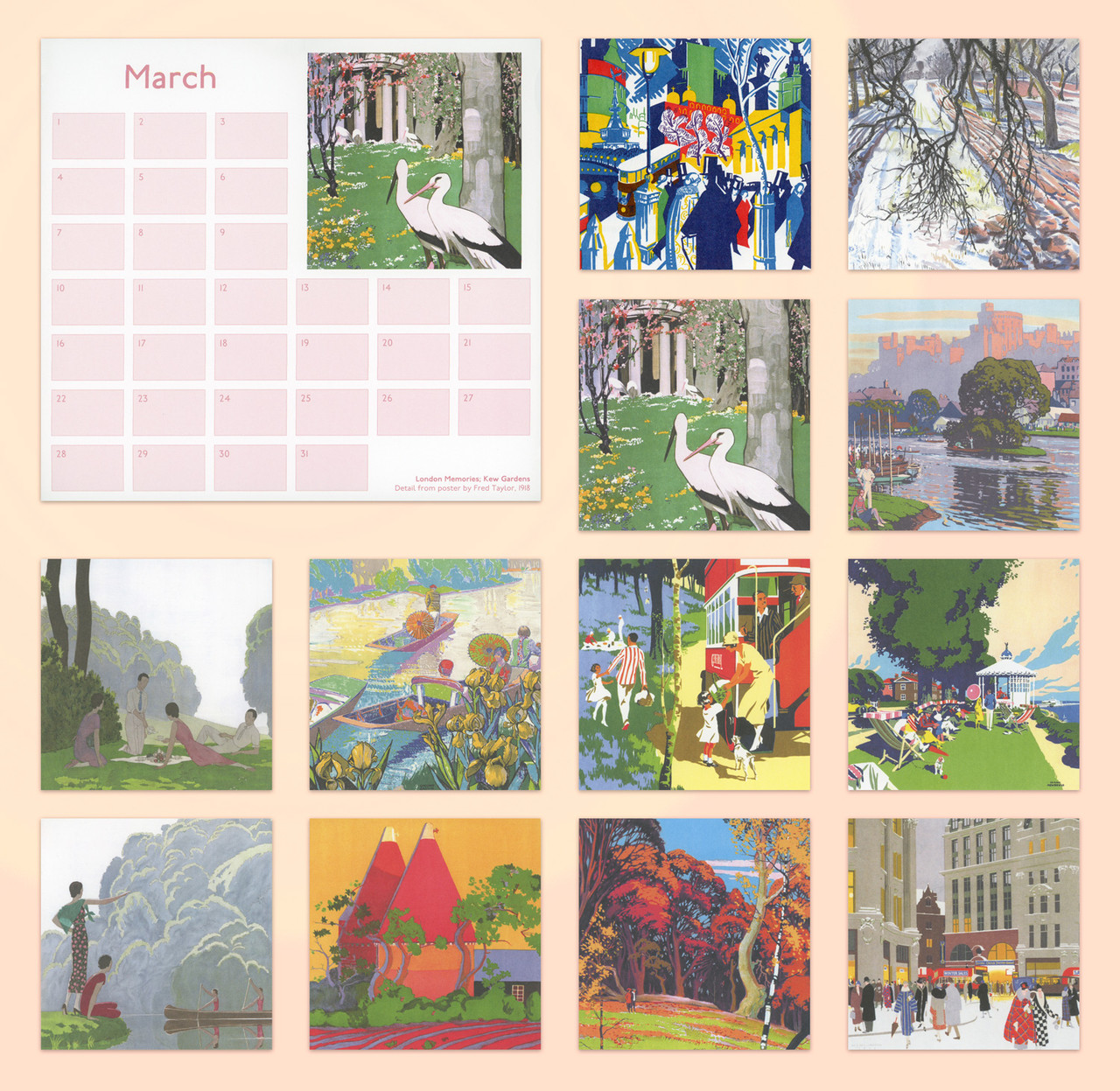 Travel Posters Birthdays and Special Occasions Perpetual Calendar ...